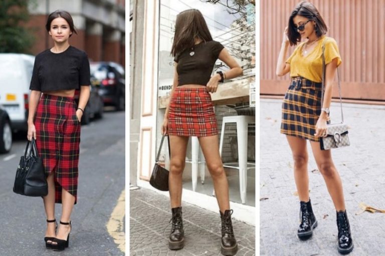 Saia xadrez: 30 formas de usar sem parecer uniforme colegial - Jacke Davis